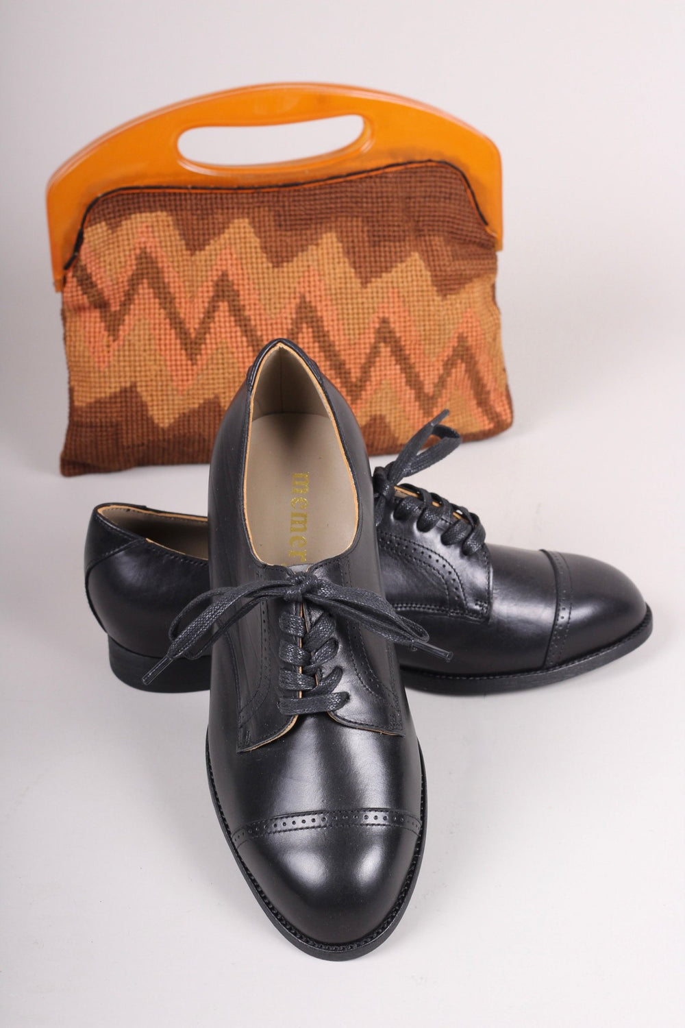 1940s Derby shoes - Black - Eleanor – memery